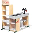 Amazon.com: Melissa & Doug Freestanding Wooden Fresh Mart Grocery Store ...