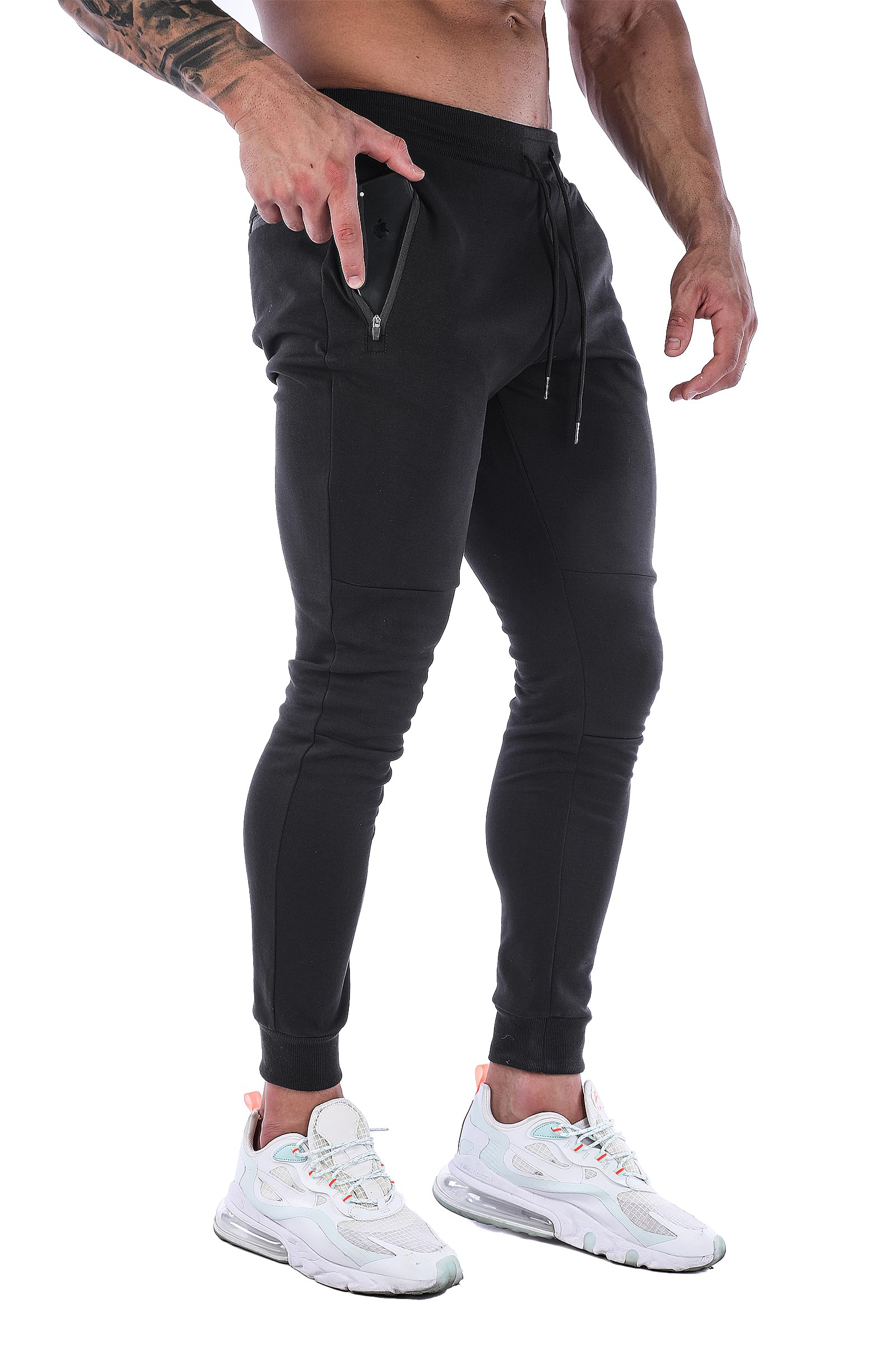 FIRSTGYM Men's Slim Fit Joggers Sweatpants Workout Pants for Gym ...