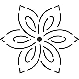 Amazon.com: Quilting Creations Five Petaled Flower Quilt Stencil