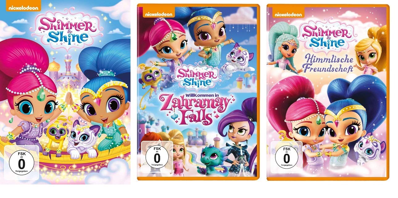 Shimmer und Shine - 3 DVD Set: Volume 1 + Willkommen in Zahramay Falls ...