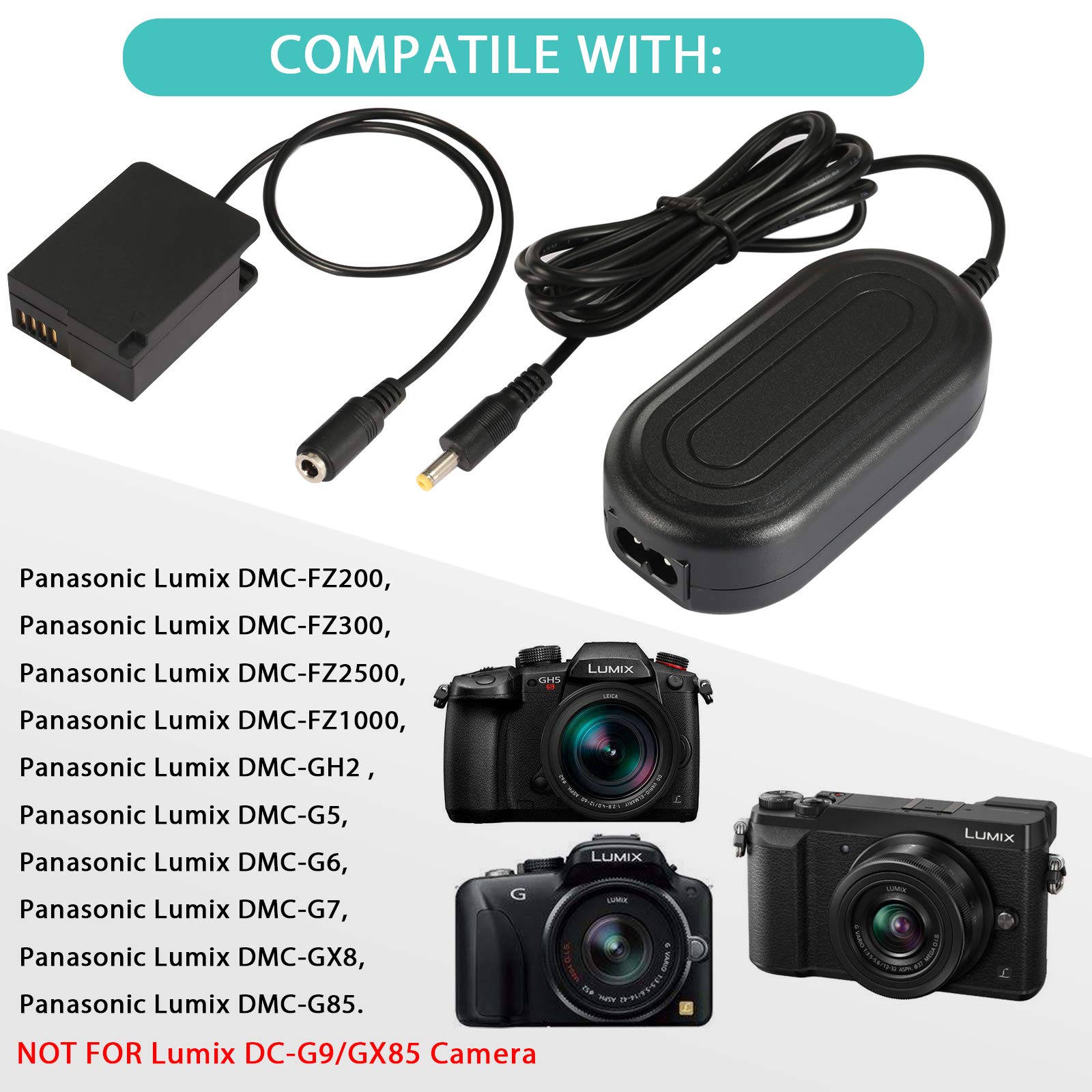 Mua DMW-DCC8 Plus DMW-AC8 Camera AC Adapter Power Supply Replacement of ...