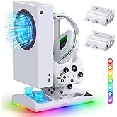 Amazon.com: RGB Charging Stand with Cooling Fan for Xbox Series X ...