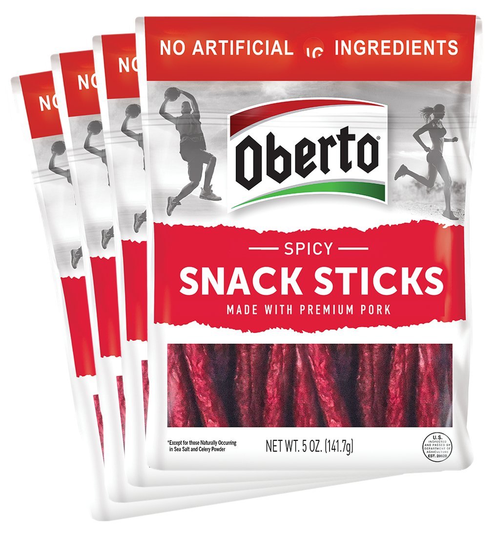 Amazon.com: Oberto Original Snack Sticks, 5 Ounce (Pack of 4)