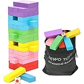 Amazon.com: Wooden Tetra Tower Game - 32PCS Stack Attack Game with ...