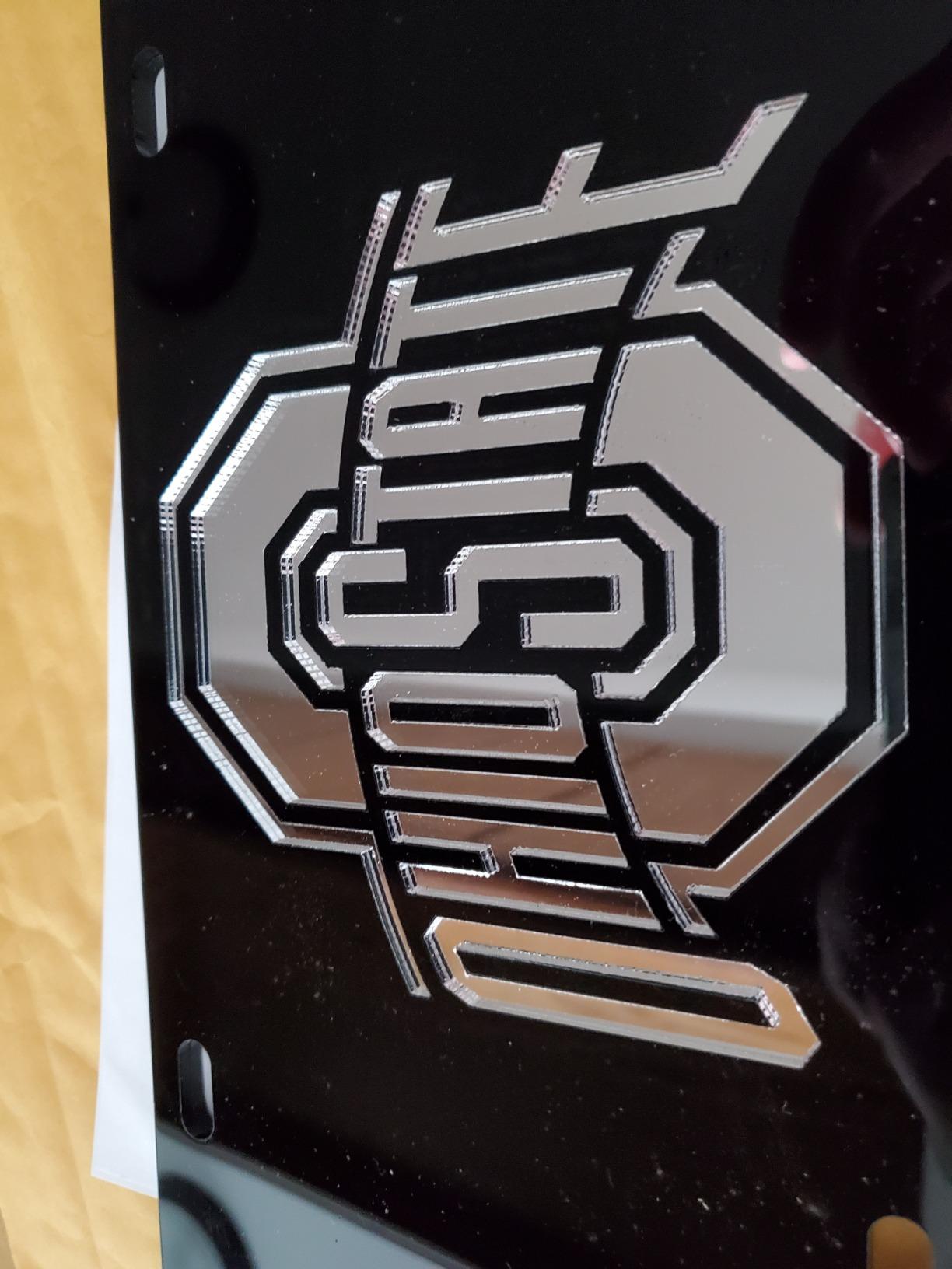 $5/mo - Finance Craftique Ohio State Black Laser Cut License Plate ...