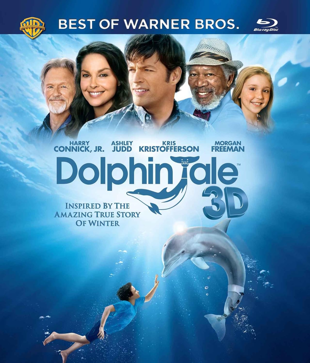 Dolphin Tale(3D): Amazon.in: Morgan Freeman, Ashley Judd, Kris ...