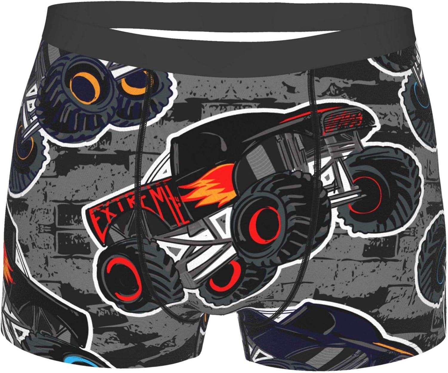 Men's Underwear Monster Truck Funny Boxer Briefs Shorts for Men ...