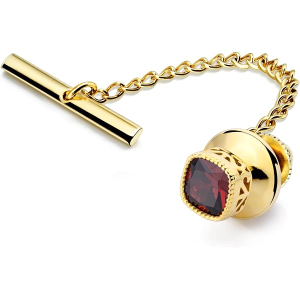 HAWSON Round Black And Mother Of Pearl Tie Tack Mens Fashion Brushed ...