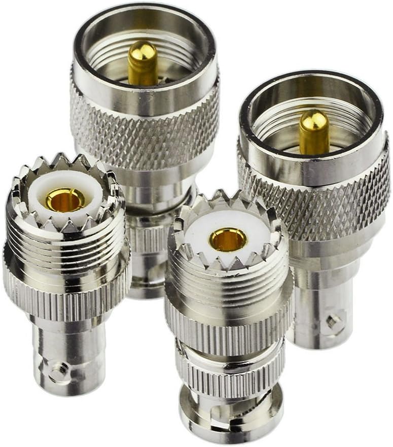 Eightwood CB Radio Antenna Adapter Kit BNC to UHF Adapter kit 4 Types ...