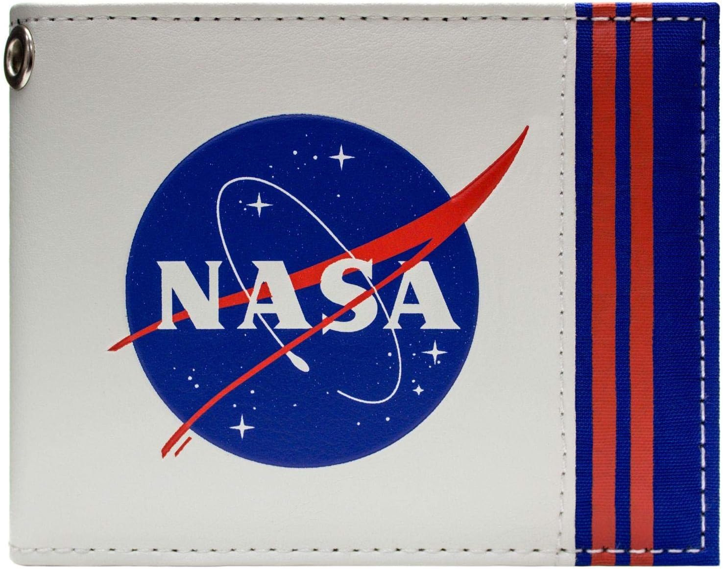 NASA Agency Logo Aeronautics Space White ID & Card Bi-Fold Wallet ...