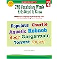 240 Vocabulary Words Kids Need to Know, Grade 4: 24 Ready-to-reproduce ...