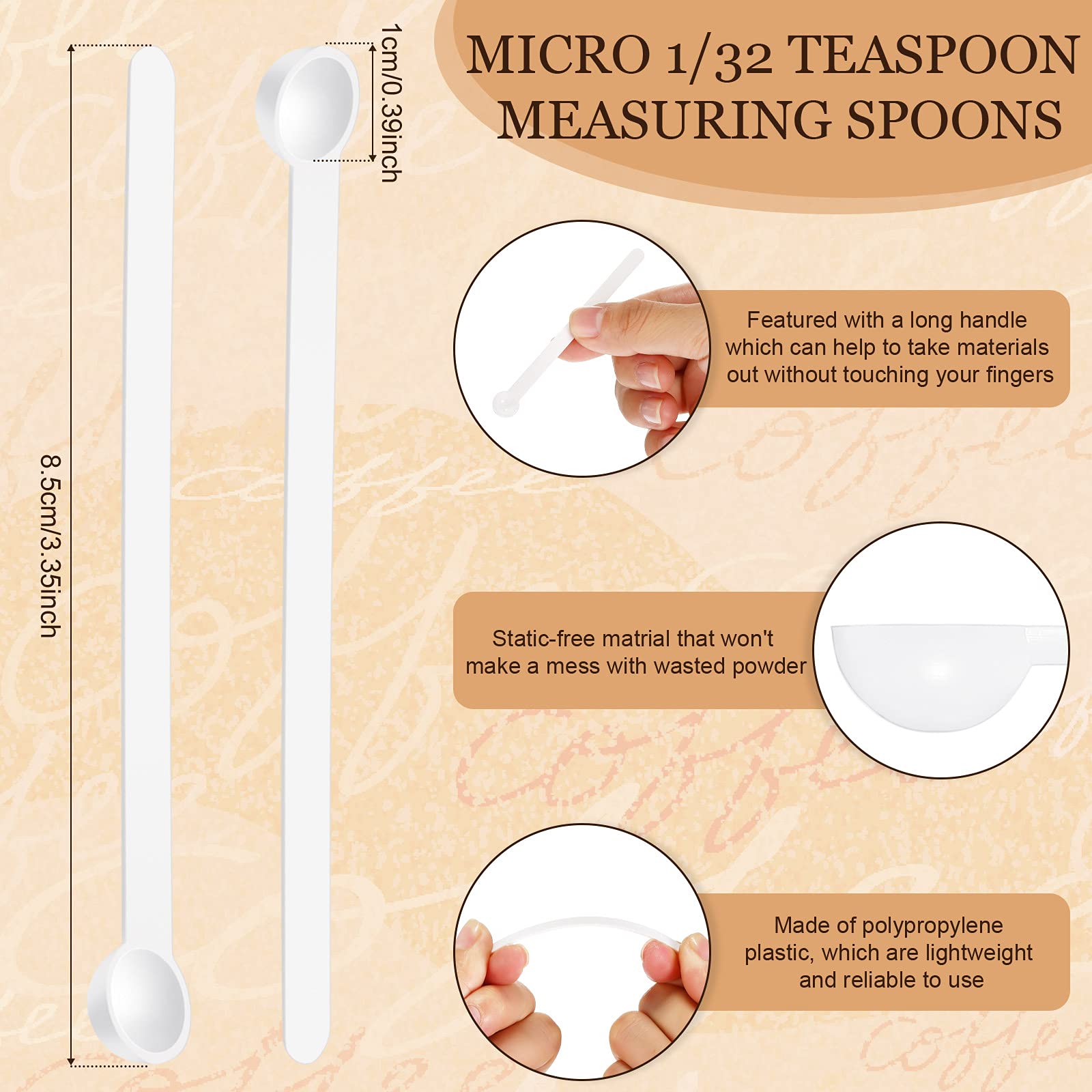 Mua Honeydak 1/32 Teaspoon Micro Scoops 150 Milligram Mini Measuring ...