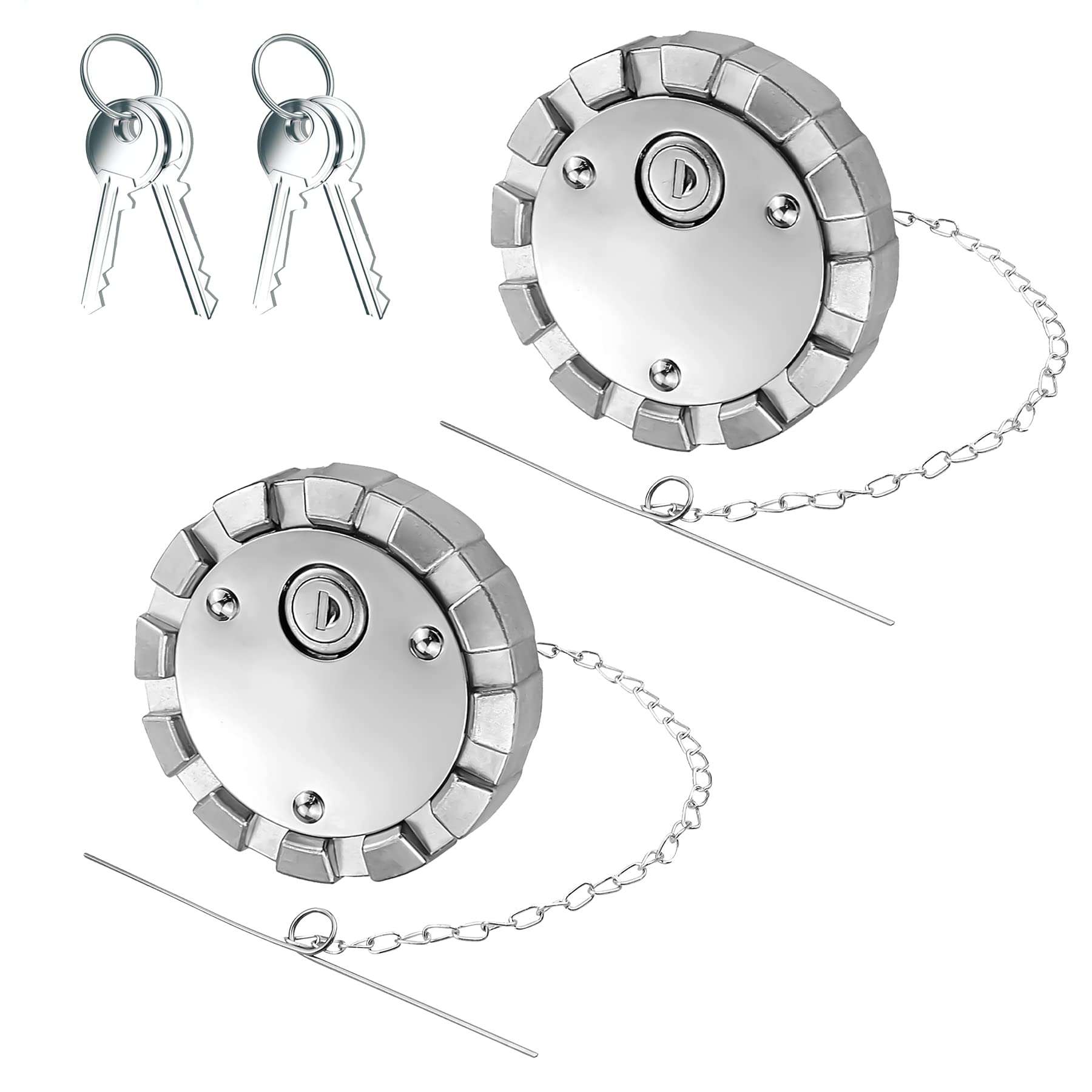 Mua 2pcs Locking Diesel Fuel Cap Compatible with Freightliner Kenworth ...