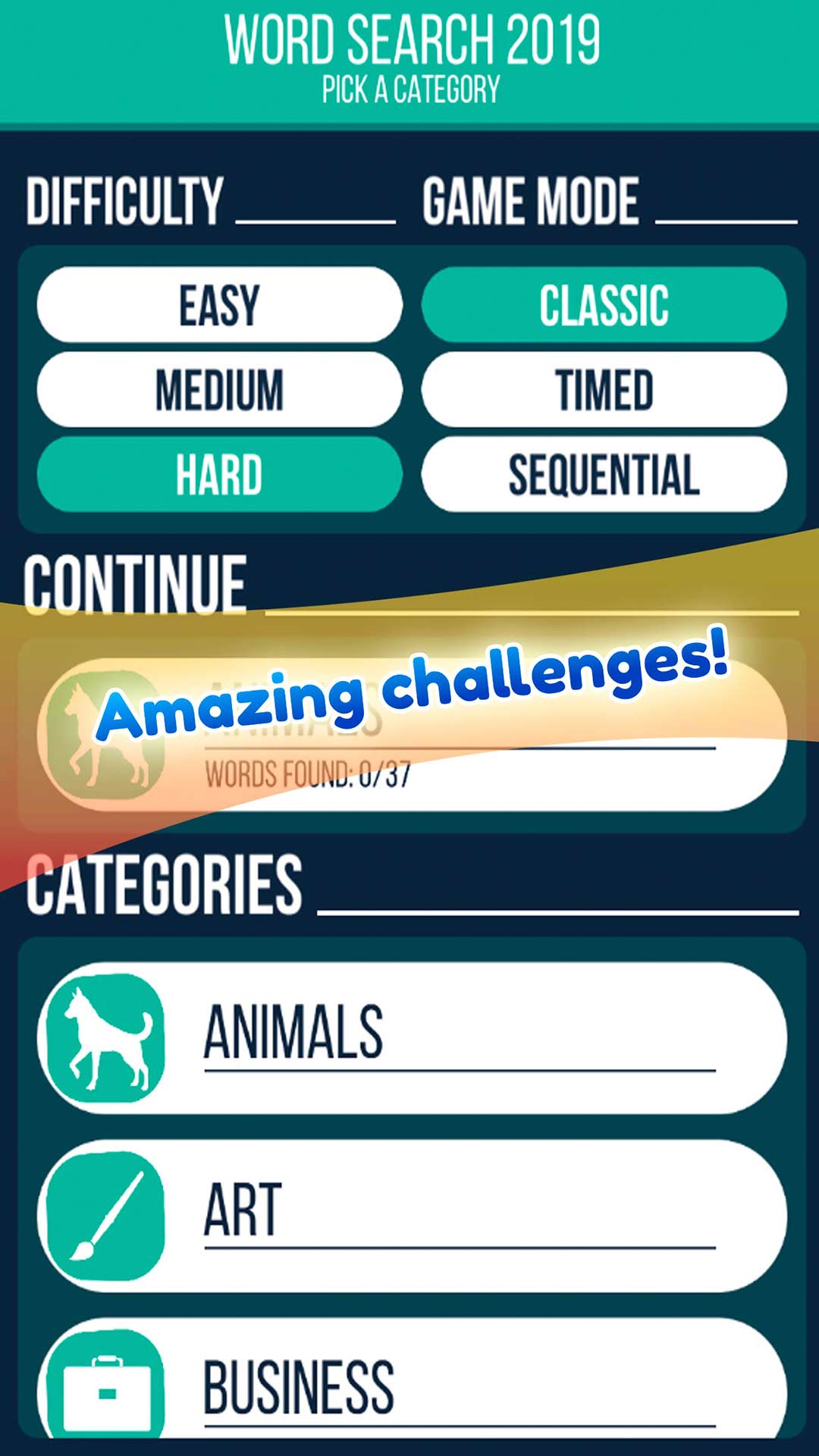 Word Search 2021:Amazon.com:Appstore for Android