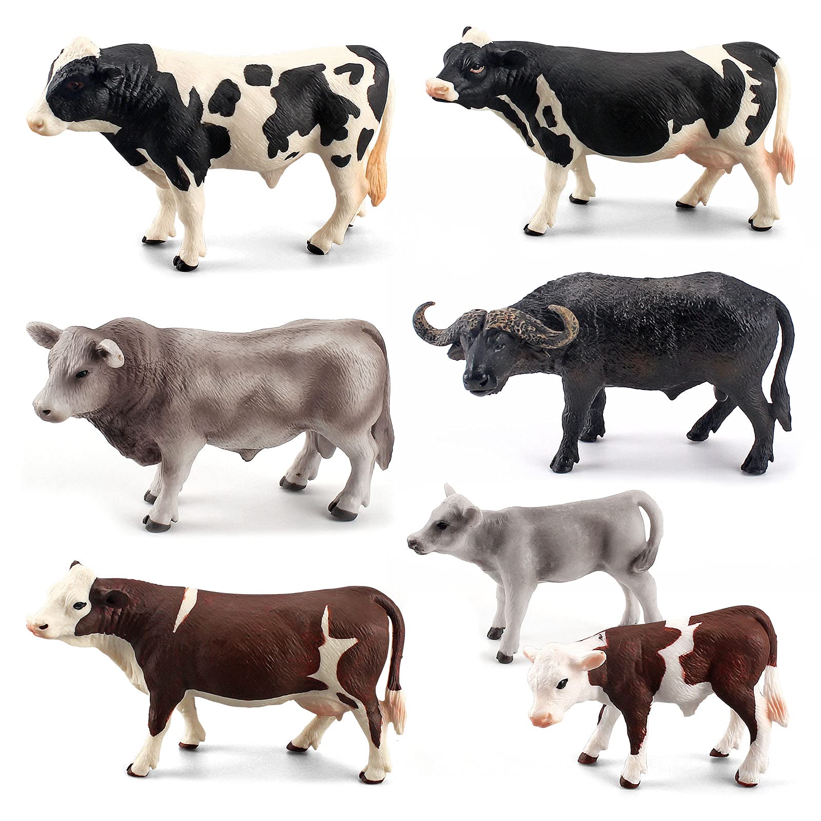 Mua LC JoyCre 7PCS Realistic Hereford Cows Toys Figures Set for ...