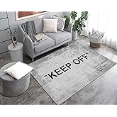 Amazon.com: Keep Off Area Rugs Grey Modern Large Carpet Neutral Non ...