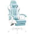 Amazon.com: Shahoo Gaming Chair with Footrest and Massage Lumbar ...