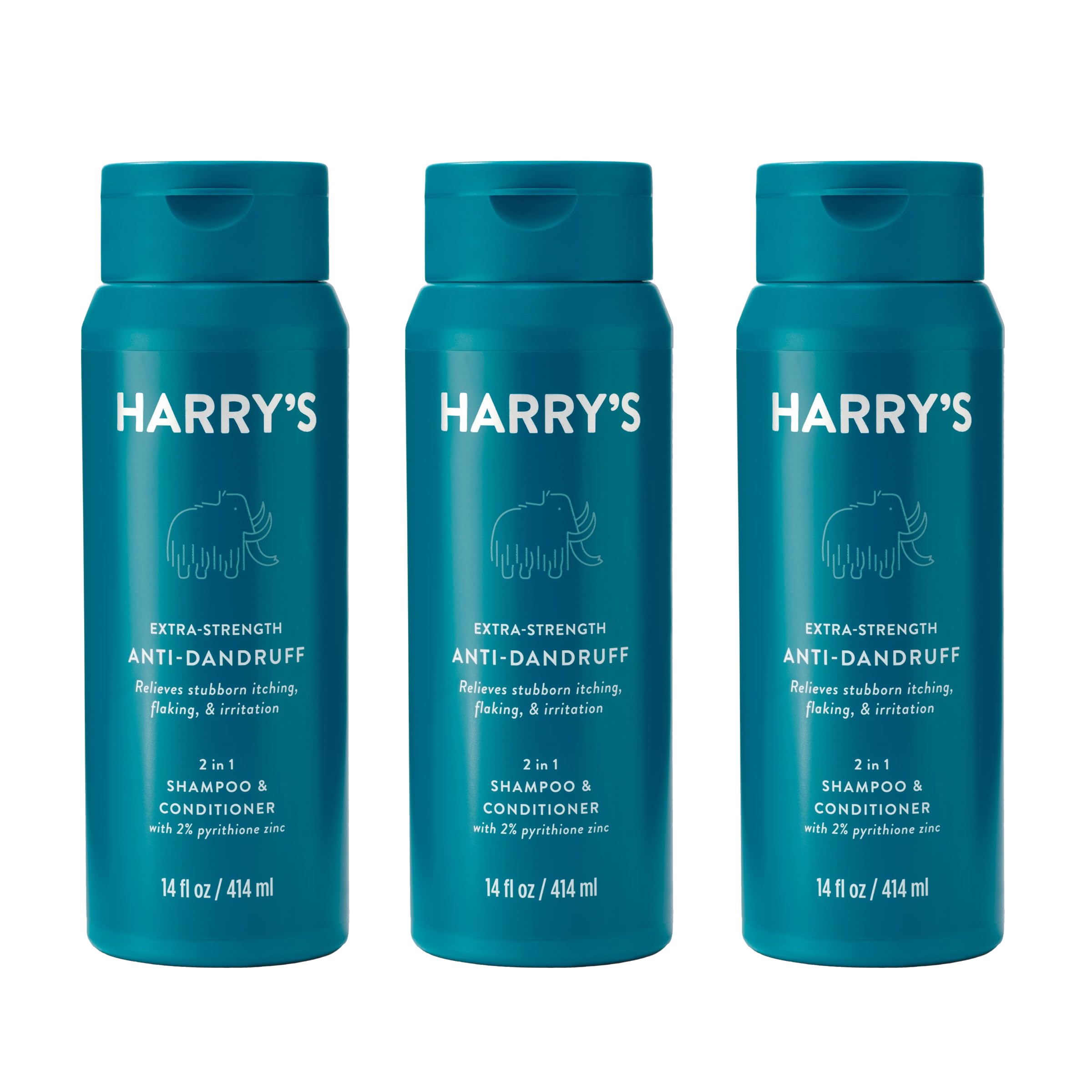 Harry's Extra Strength 2-in-1 Anti Dandruff Shampoo and Conditioner for ...