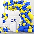 Amazon.com: Royal Blue Yellow Balloon Garland Arch Kit - Royal Blue and Yellow Balloons for ...
