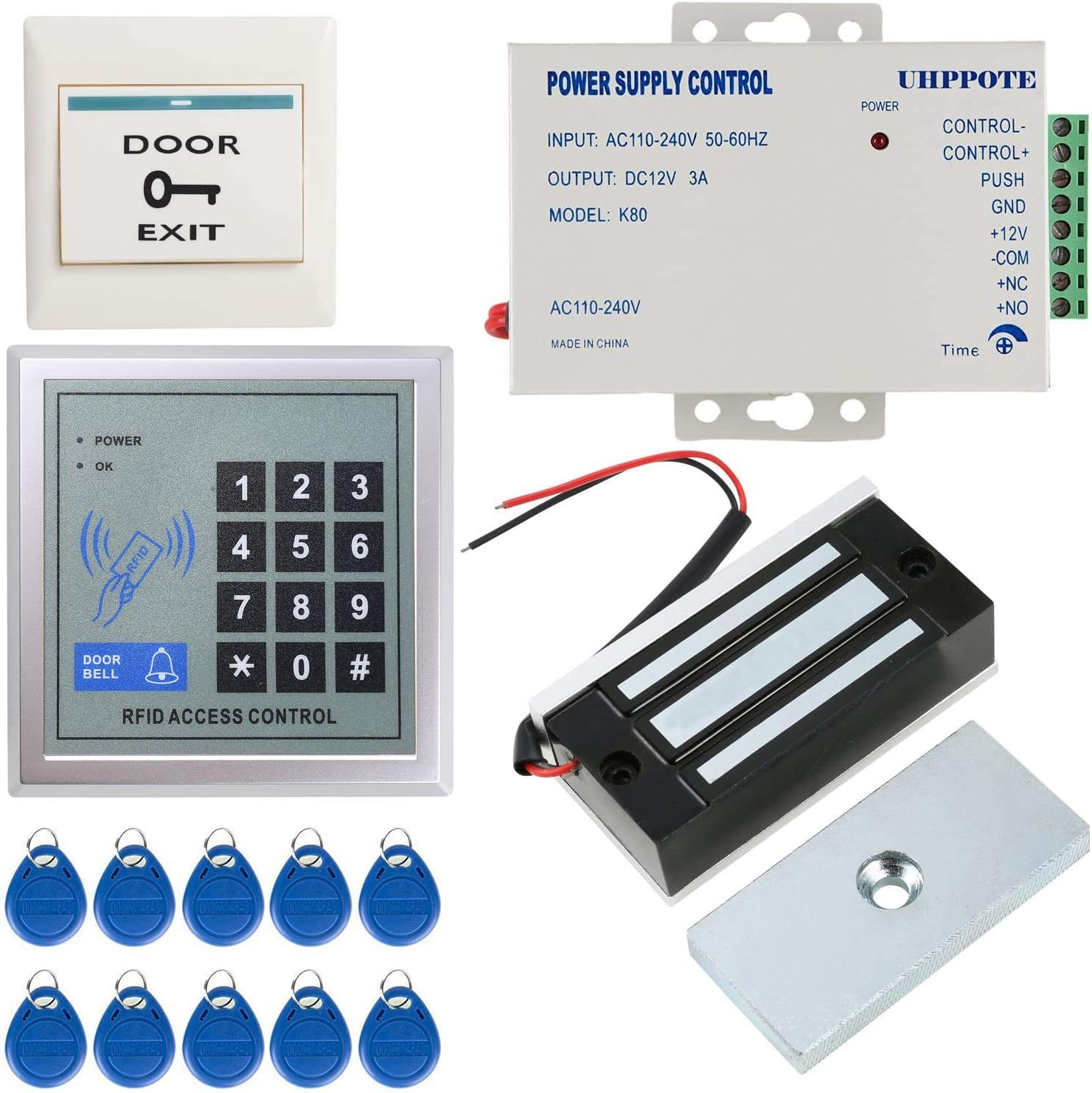 UHPPOTE Full Complete 125KHz EM-ID Card 1 Door Security Access Control ...