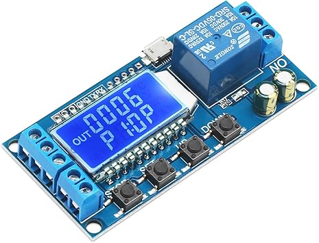 Timer Relay, DROK Time Delay Relay 5V 12V 24V Delay Controller Board ...