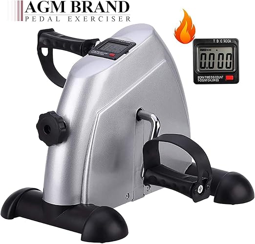 AGM Mini Cyclette da Casa, Pedaliera Cyclette Fitness per Braccia e ...