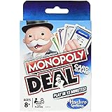 Amazon.com: MONOPOLY Deal Card Game, Quick-Playing Card Game for 2-5 ...