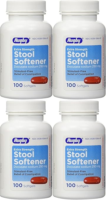 Amazon.com: Docusate Sodium Extra Strenght 250 mg 400 Softgels for ...