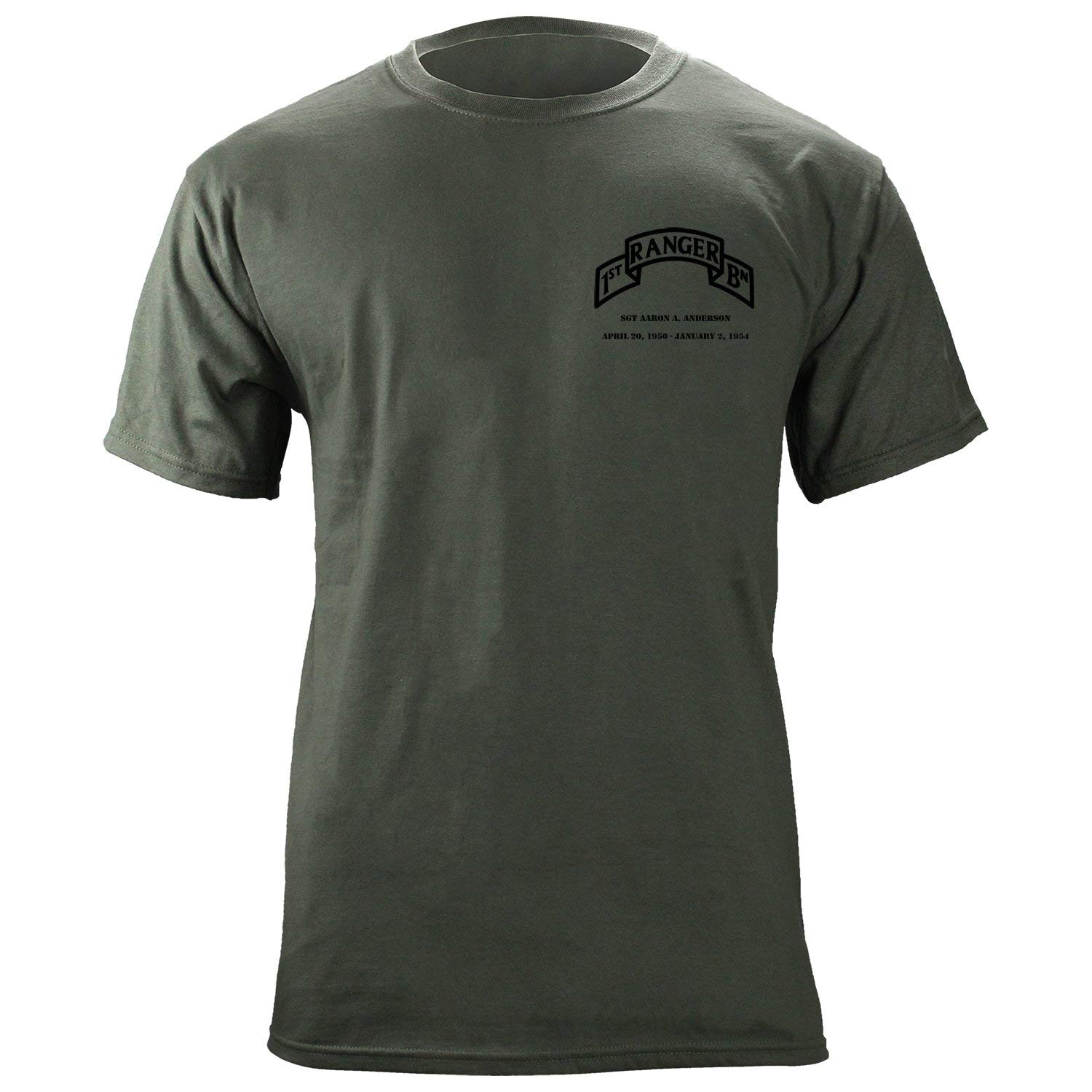Buy USAMM Army 1st Ranger Battalion Customizable T-Shirt Chest ONLY ...
