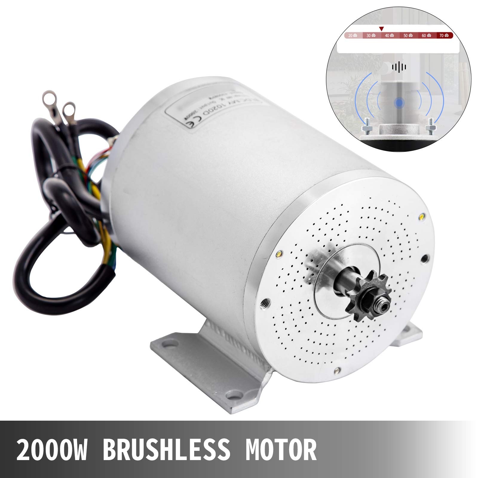 Mua BestEquip Brushless Motor Kit,2000W 48V 42A 4300RPM High Speed Electric Scooter Motor,with ...