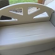 Amazon.com : Rubbermaid Outdoor Patio Storage Bench, 4 cu. ft, Olive ...