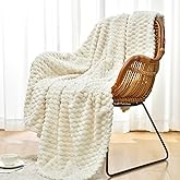 Amazon.com: David's Home Ultra Cozy Fleece Throw Blanket, Fluffy Soft ...