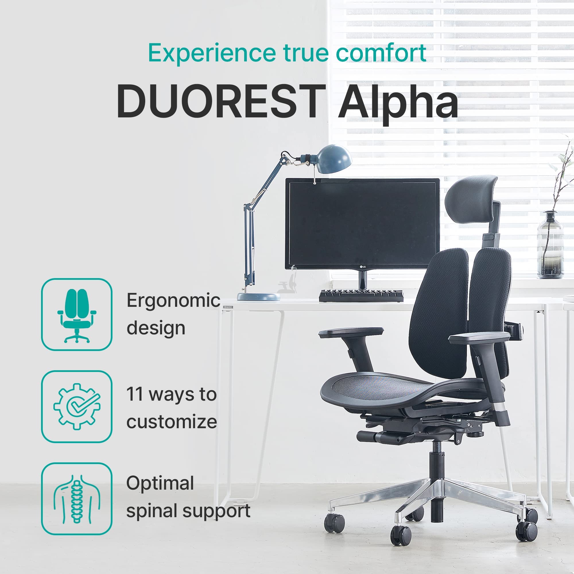 Mua [Dual-backrests] Duorest Alpha - Ergonomic Office Chair, Home ...