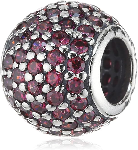 Pandora 791051CZR rote Pave Kugel Zirkonia Charm: Amazon.de: Schmuck