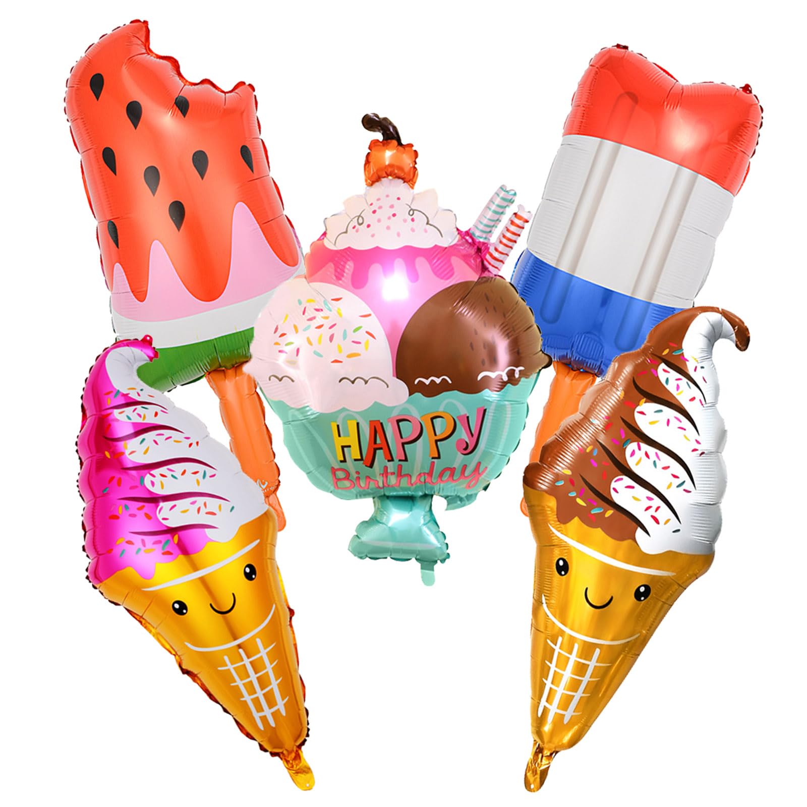 HBLHBLMI Giant Popsicle Balloons 39 Inch Ice Cream Balloons for Summer ...