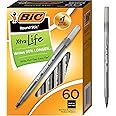 Amazon.com : BIC Round Stic Xtra Life Ballpoint Pen, Medium Point (1.0mm), Black, Flexible Round ...