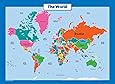 Amazon.com: World Map for Kids - LAMINATED - Wall Chart Map of the ...