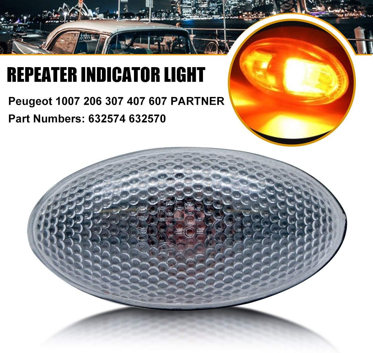 Amazon.fr : Ampoules latérales, Riloer Clignotant LED Compatible ...