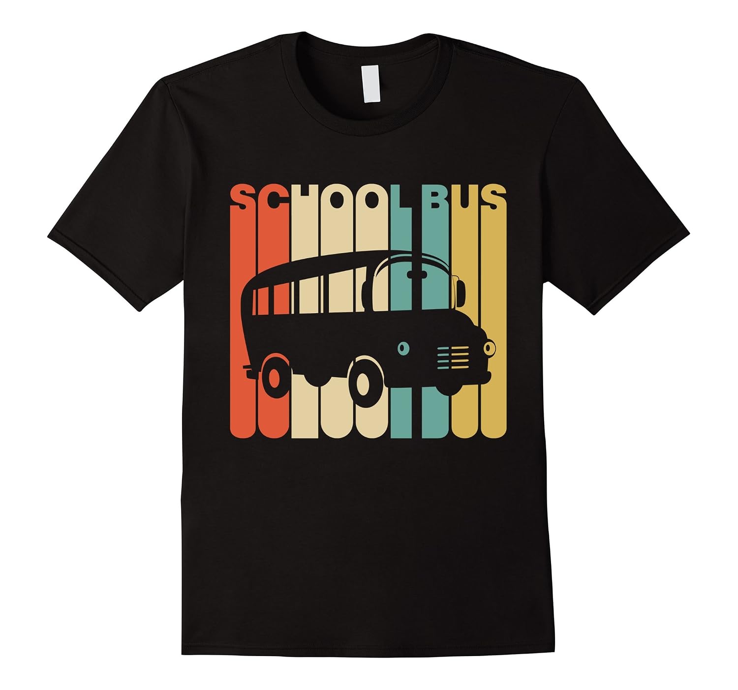 Vintage Style School Bus Silhouette T-Shirt-PL – Polozatee