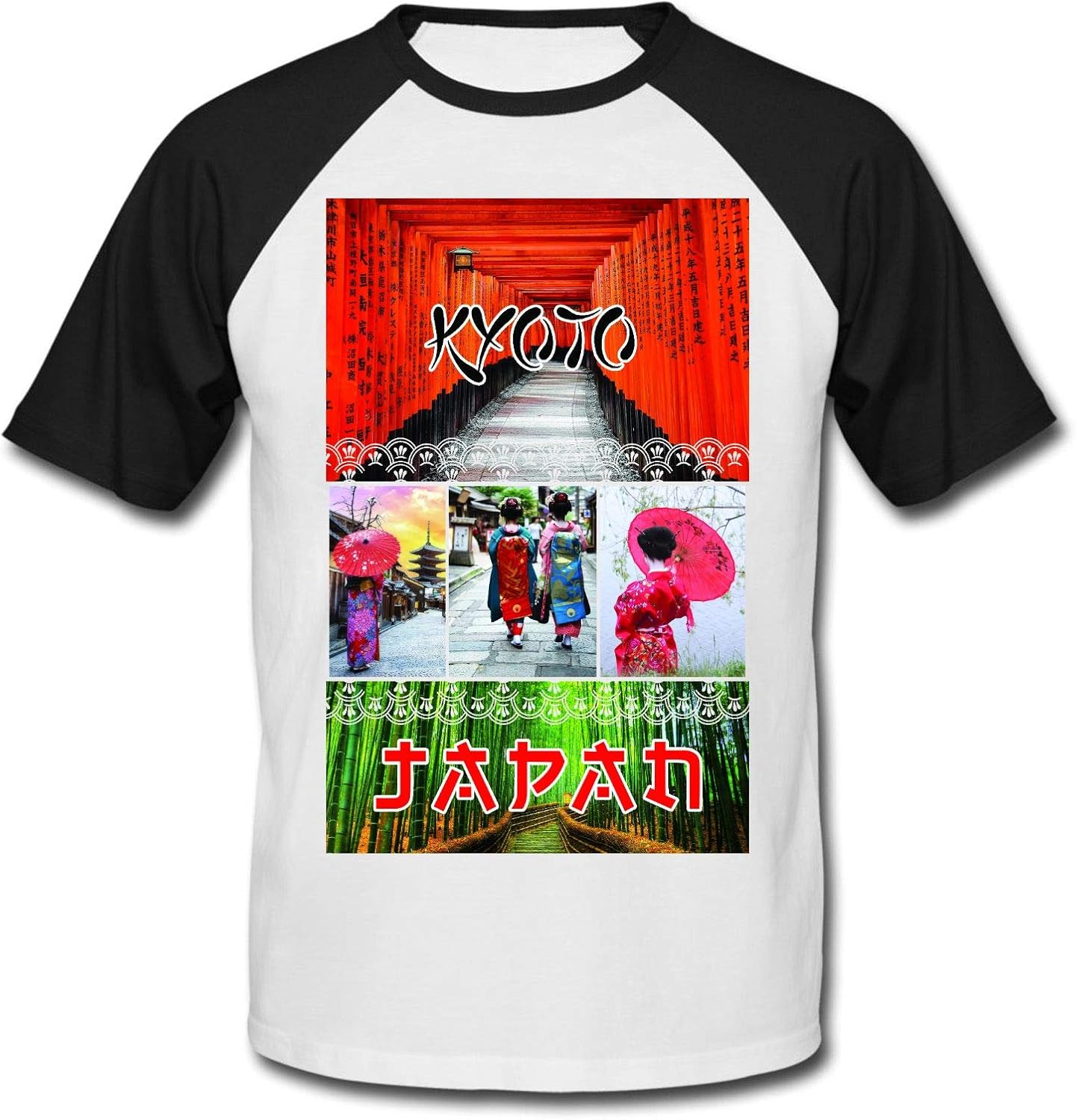 teesquare1st Men's Kyoto souvenire Japan Gift Black Short Sleeved T ...