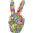 Amazon.com - Peace Sign Vinyl Sticker Hand Deuces Decal for Car ...