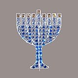 Amazon.com: Northlight LED Lighted Menorah Hanukkah Yard Art Decoration ...