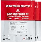 Amazon.com: Eldoncard Blood Typing Kit, 5 Test Pack, Know Your Blood ...