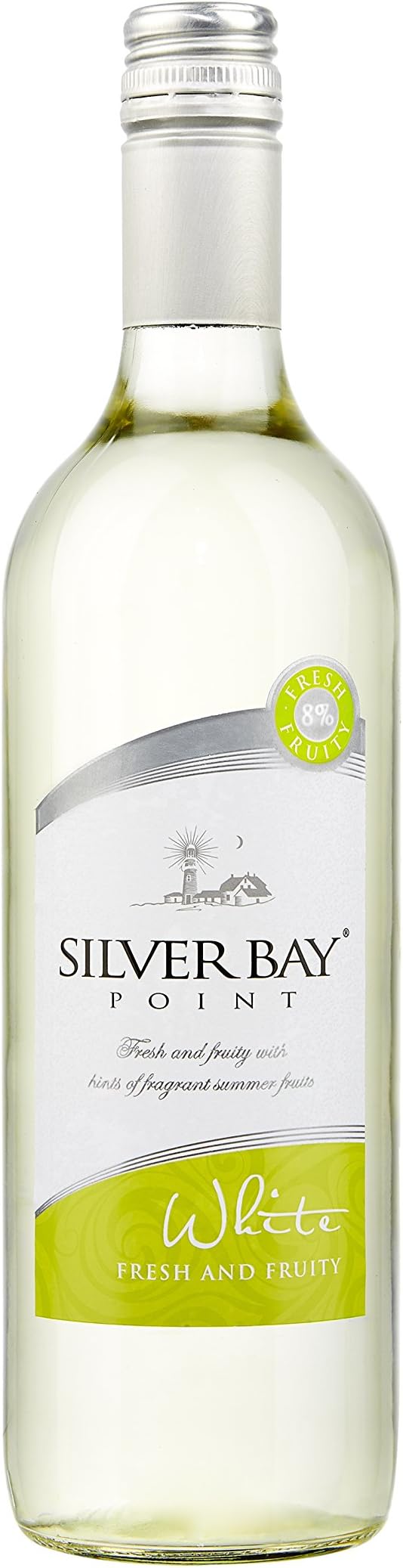 Silver Bay Point White Wine, 75 cl (Case of 6): Amazon.co.uk: Grocery
