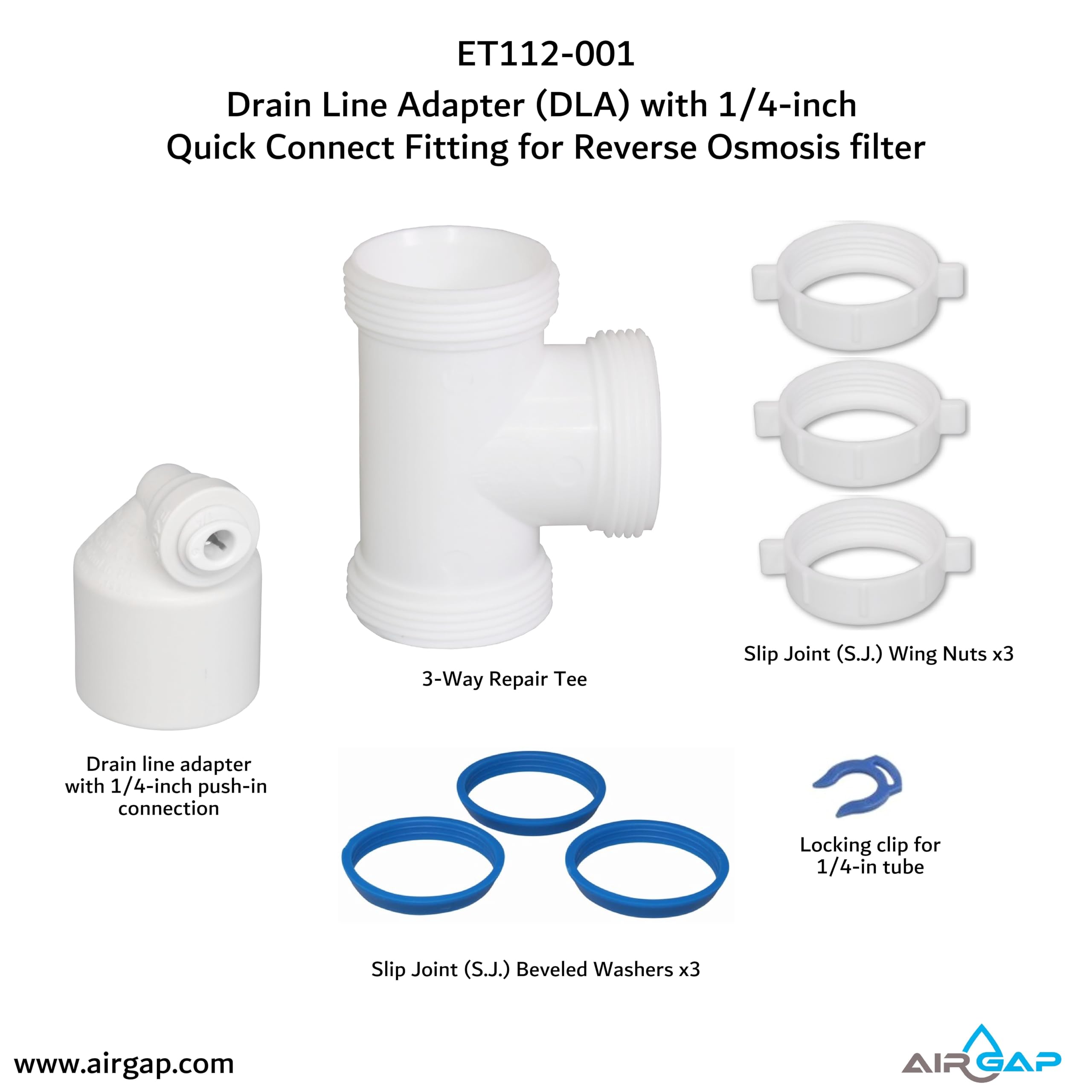 Mua Drain Line Adapter (DLA) with 1/4-inch Quick Connect Fitting for ...