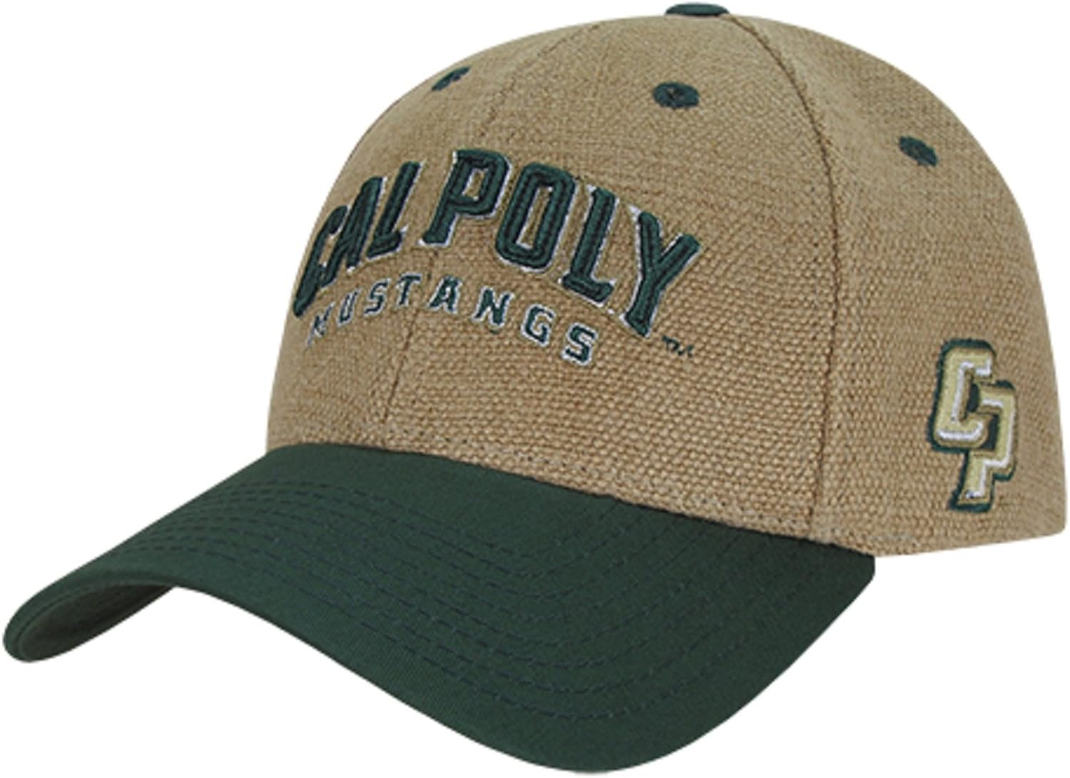 University of Cal State Poly Mustangs Structured Jute Baseball Ball Cap ...