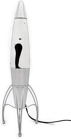 Retro Rocket Ship Ferrofluid Lava Lamp with Magnetic Black Wax and ...
