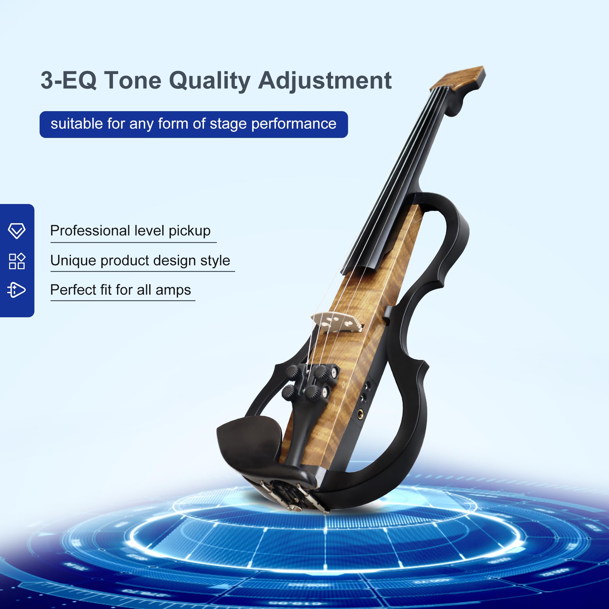 Mua Premium Carbon Fiber Electric Violin Full Size 4/4,Professional ...