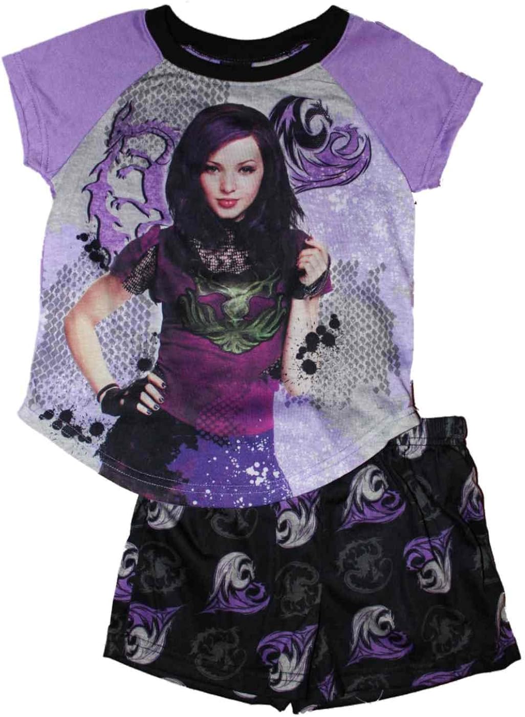 Disney Descendants Mal Girls Pajamas 4-16 (S 6/6X): Amazon.ca: Clothing ...
