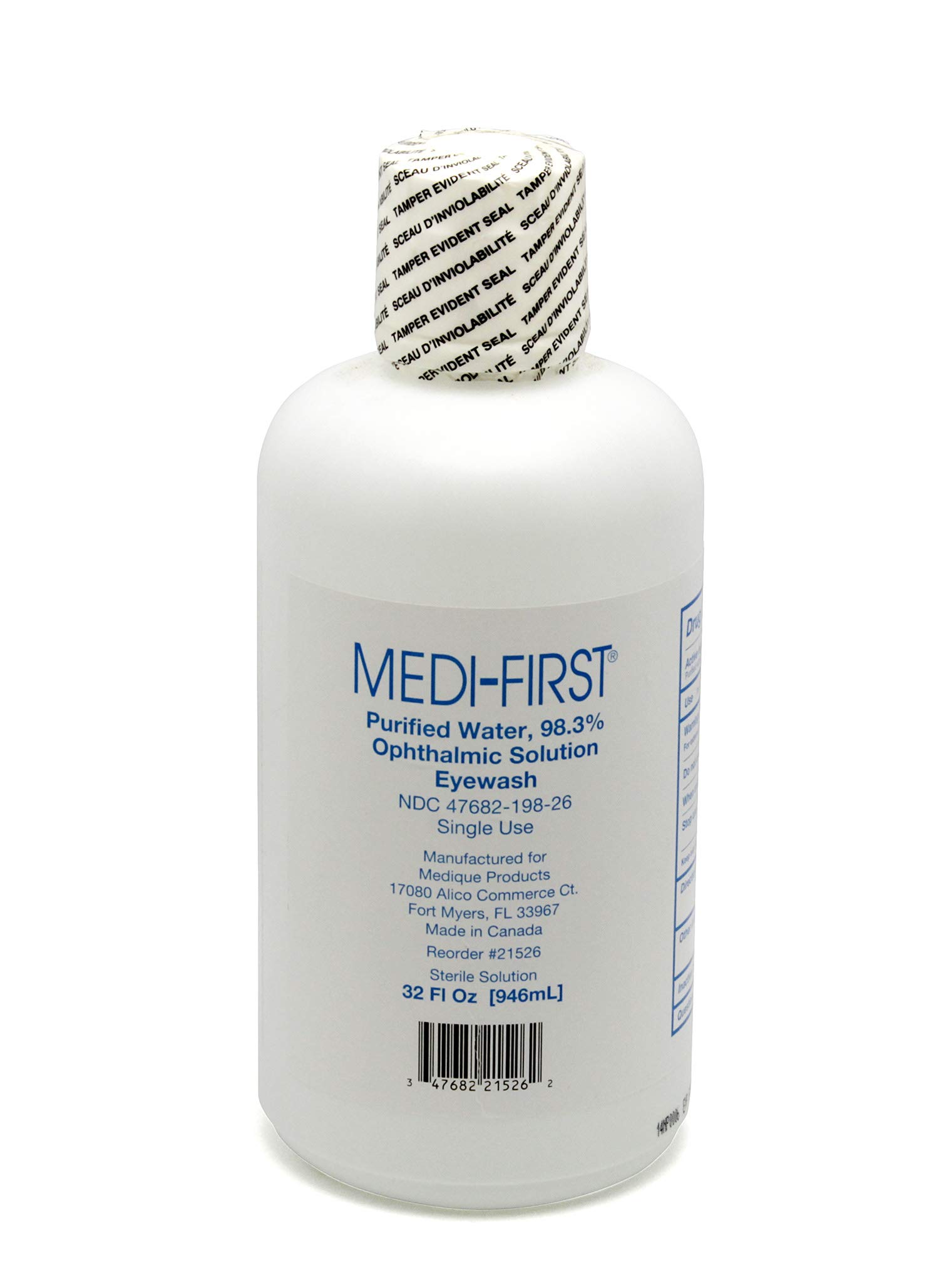 Mua Medi-First 21526 Eyewash, Purified Water, 98.3% Ophthalmic Solution 32 Ounces,White trên ...
